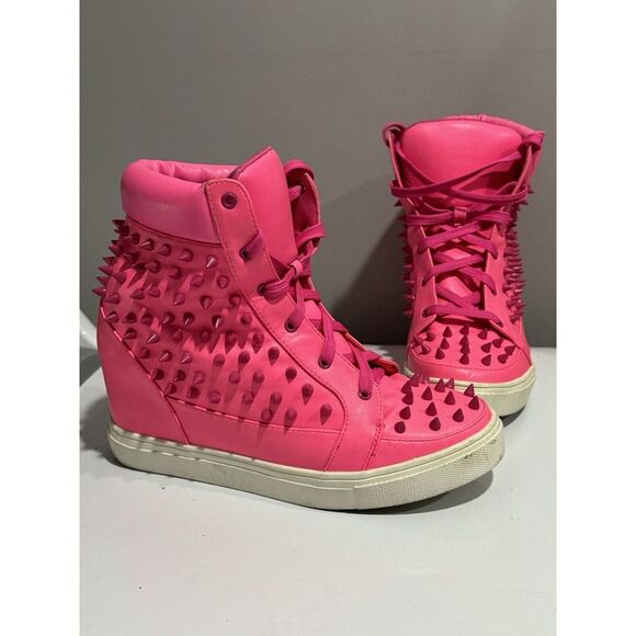 Cape Robbin | Shoes | Cape Robbin Hidden Heel 25 Spiked Hot Pink Shoes ...